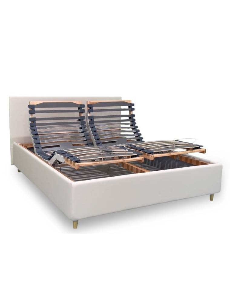 letto contenitore matrimoniale rete motorizzata con motori compatti ...